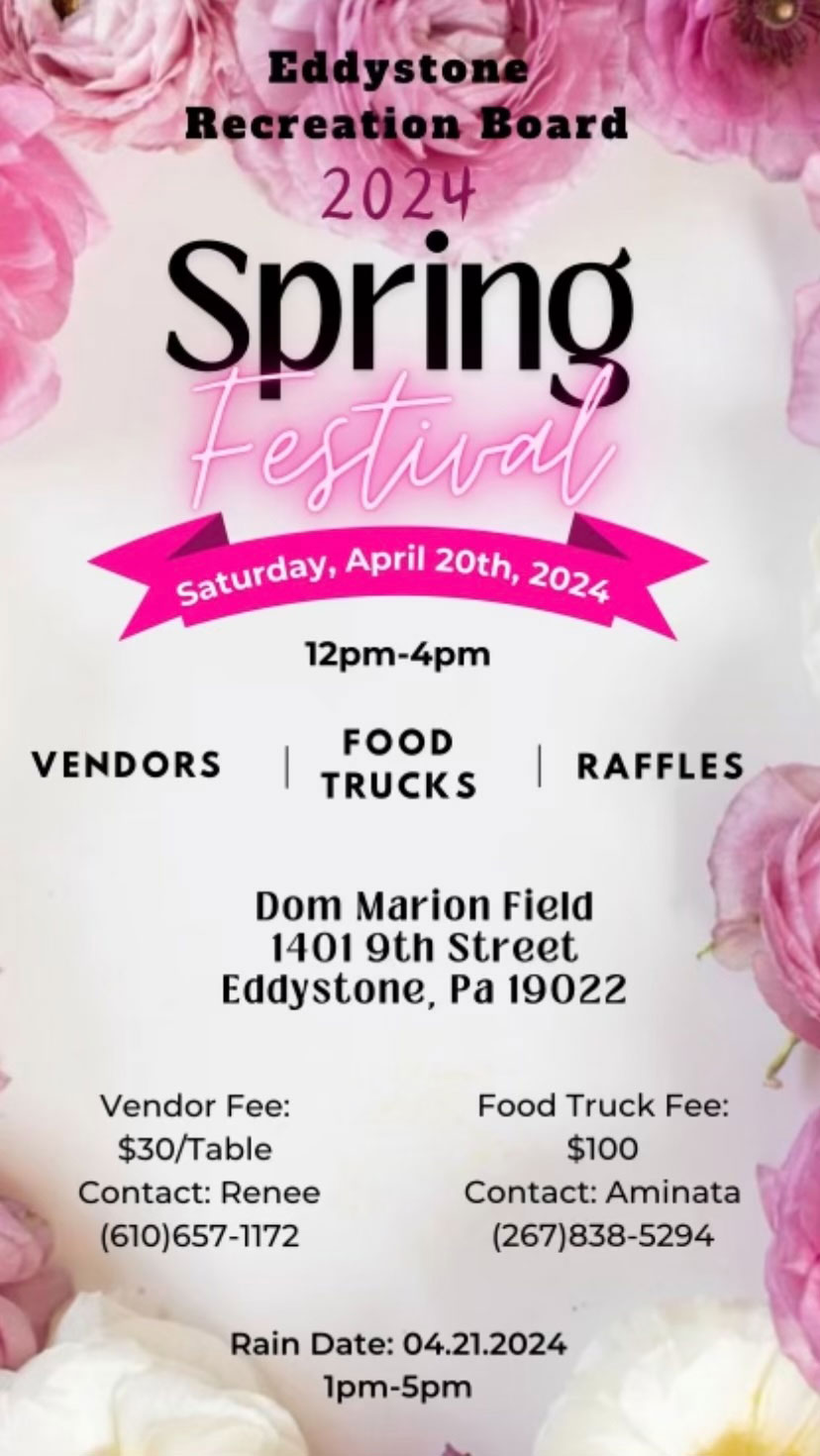 Eddystone Recreation Board Plans Spring Festival 2024 – Eddystone Borough