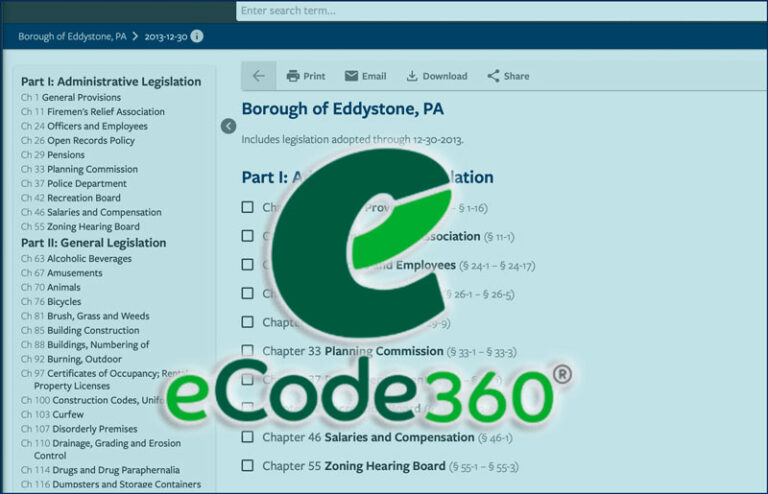 Code & Zoning – Eddystone Borough